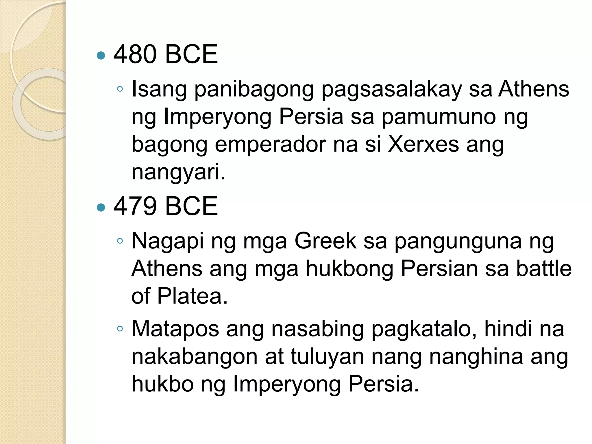 Ang gintong panahon ng athens at kontribusyon ng Athens | PPTX