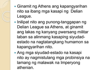 Ang gintong panahon ng athens at kontribusyon ng Athens | PPTX