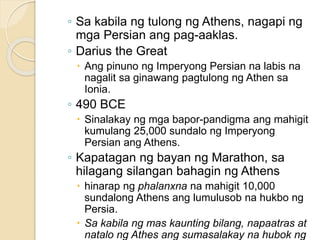 Ang gintong panahon ng athens at kontribusyon ng Athens | PPTX