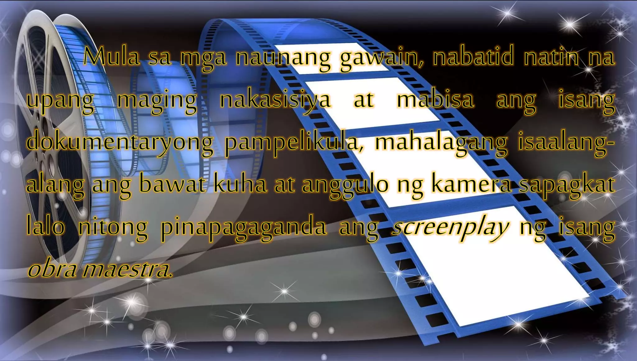 Anggulo at kuha ng kamera | PPTX