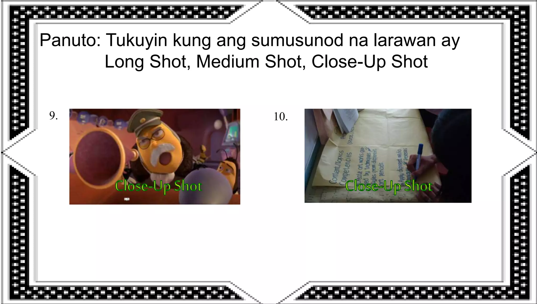 Anggulo at kuha ng kamera | PPTX