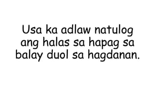 Ang Halas | PPTX