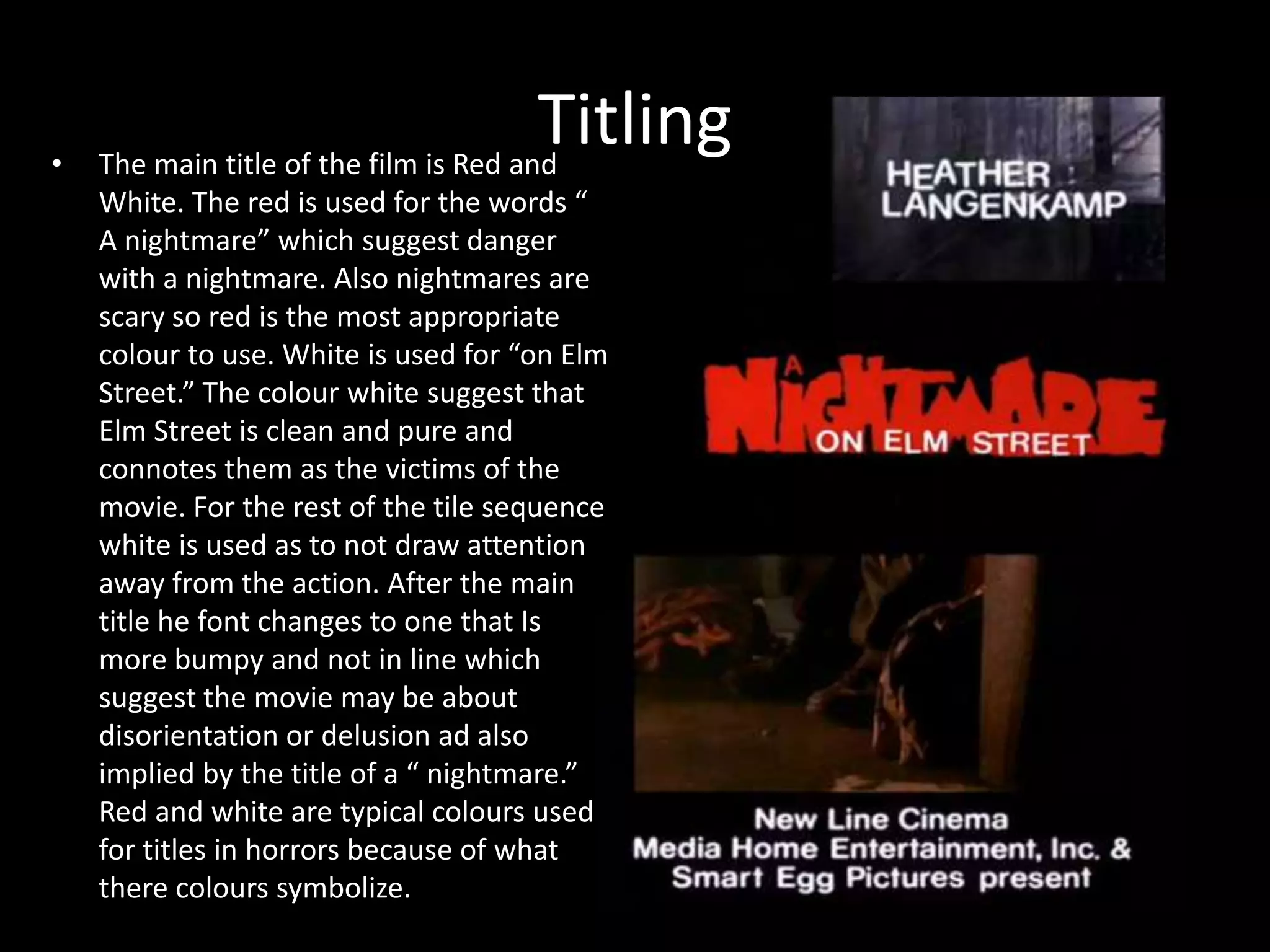 A Nightmare On Elm Street | PPT