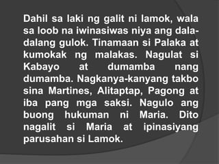 Ang Hukuman Ni Sinukuan: Bakit Naparusahanang Lamok | PPTX
