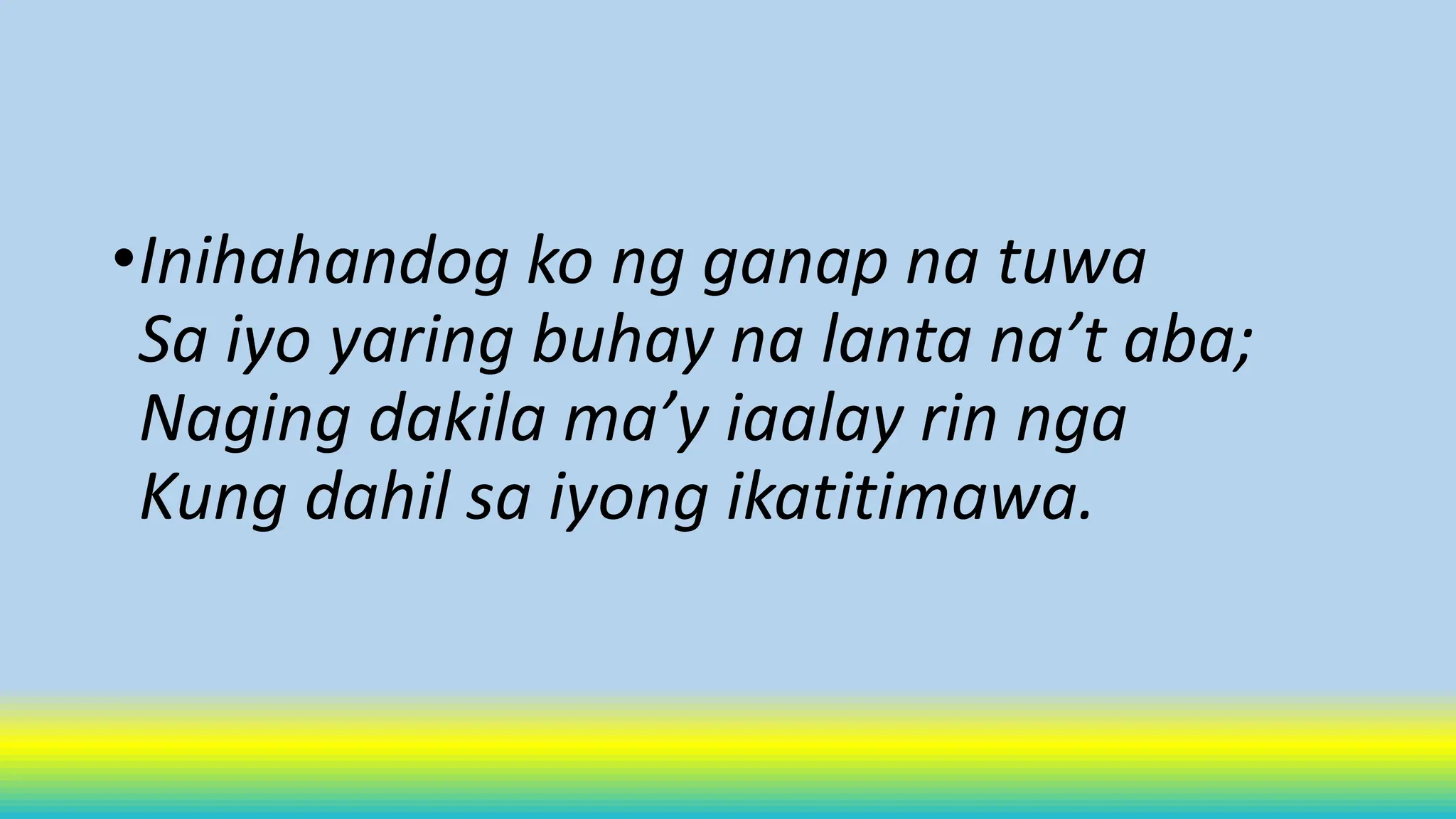 Ang Huling Paalam ni Jose Rizal material for chorale reading | PPTX