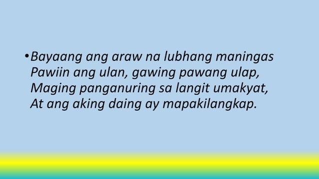 Ang Huling Paalam ni Jose Rizal material for chorale reading | PPTX
