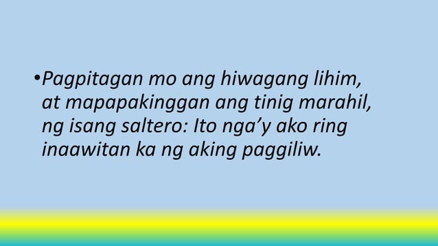 Ang Huling Paalam ni Jose Rizal material for chorale reading | PPTX