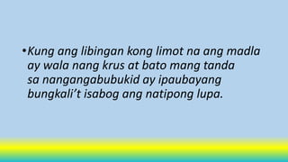 Ang Huling Paalam ni Jose Rizal material for chorale reading | PPTX