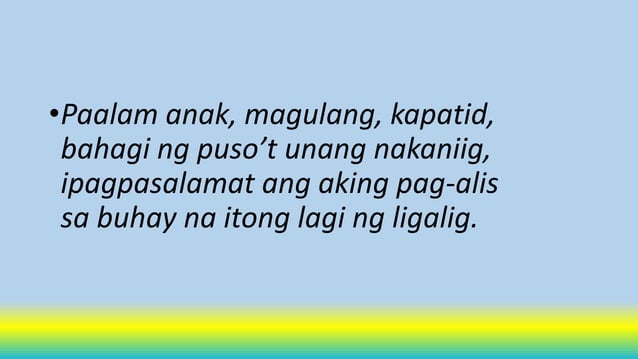 Ang Huling Paalam ni Jose Rizal material for chorale reading | PPTX