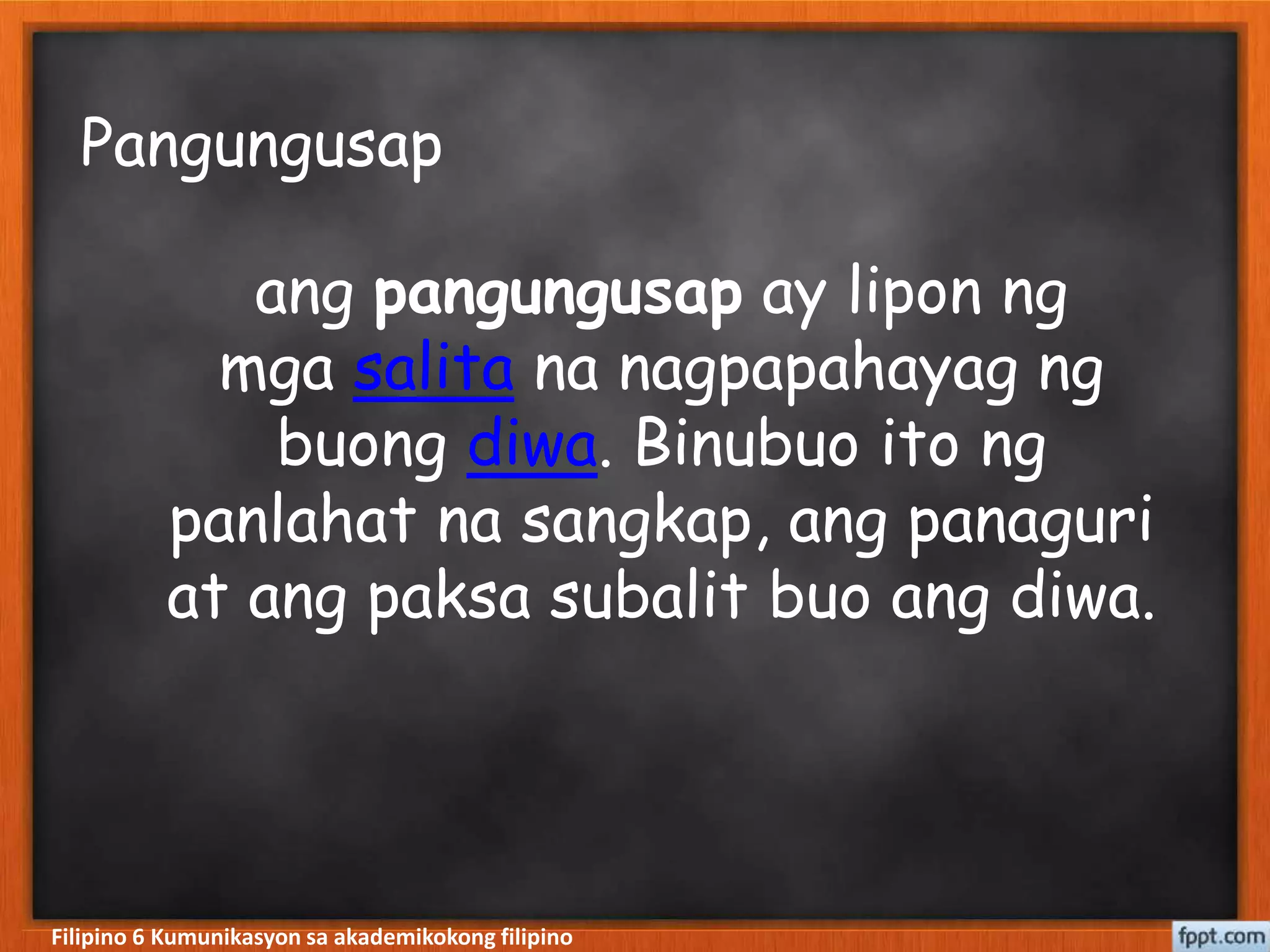 Ang ibat ibang-uri_ng_pangungusap | PPTX