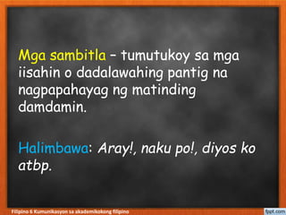 Ang ibat ibang-uri_ng_pangungusap | PPTX
