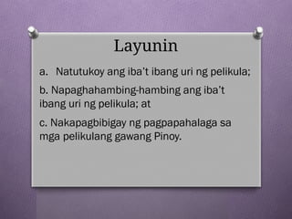 ang iba’t ibang uri ng pelikula sa pilipinas.pptx