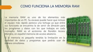 La memoria ram | PPTX