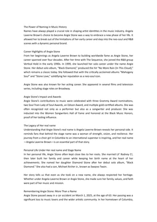 Angie Stone：The Meaning Behind Her Real Name.docx