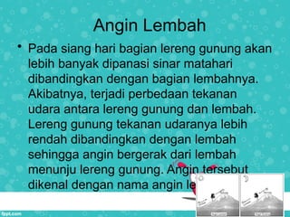 Proses terjadinya Angin dan jenis-jenis Angin | PPTX