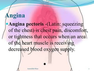 Angina With Nursing Care | PPTX