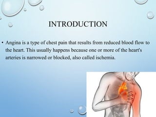 Angina | PPTX | Heart and Cardiovascular Diseases | Diseases and Conditions