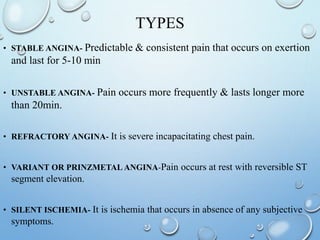 Angina | PPTX | Heart and Cardiovascular Diseases | Diseases and Conditions