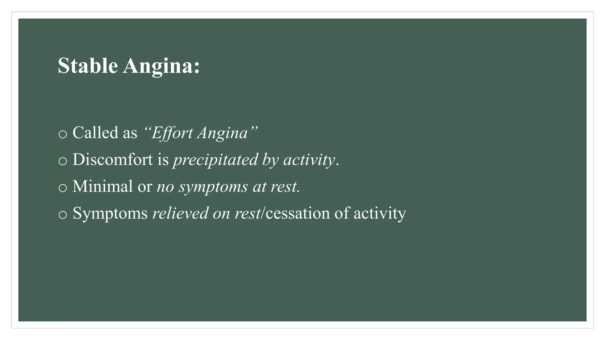 angina.pptx | Heart and Cardiovascular Diseases | Diseases and Conditions