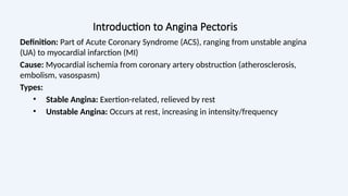 Prescribing for Angina Pectoris: A Guide for MBBS Students | PPT