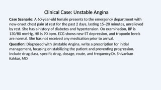 Prescribing for Angina Pectoris: A Guide for MBBS Students | PPT