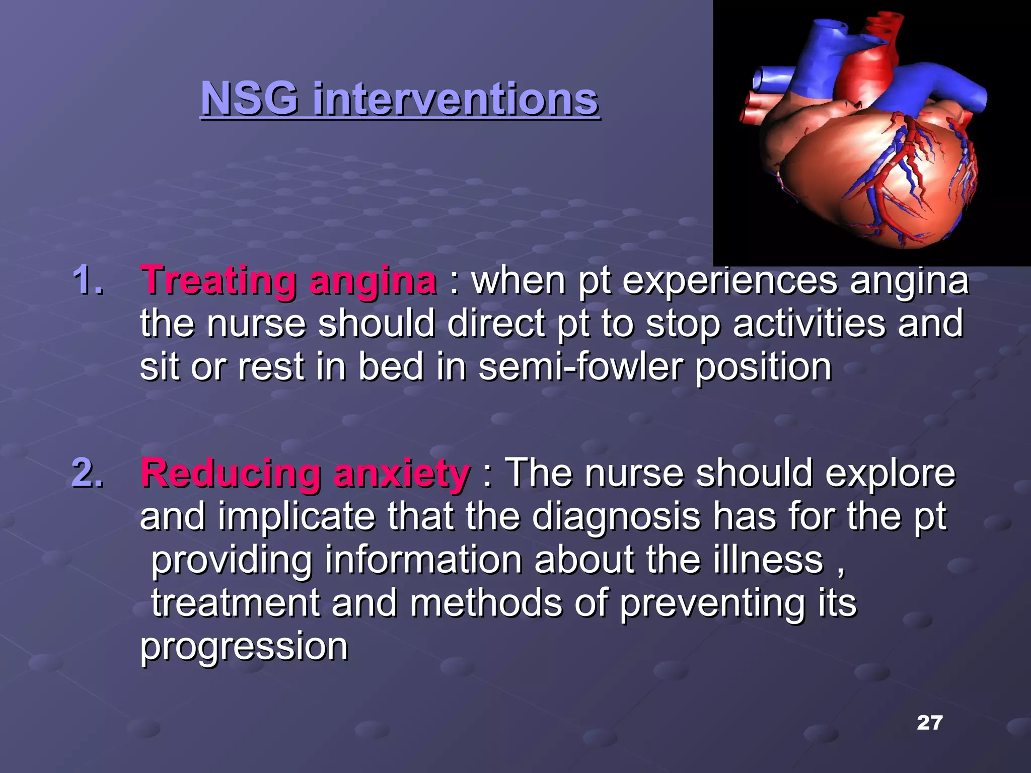 Angina pectoris | PPT