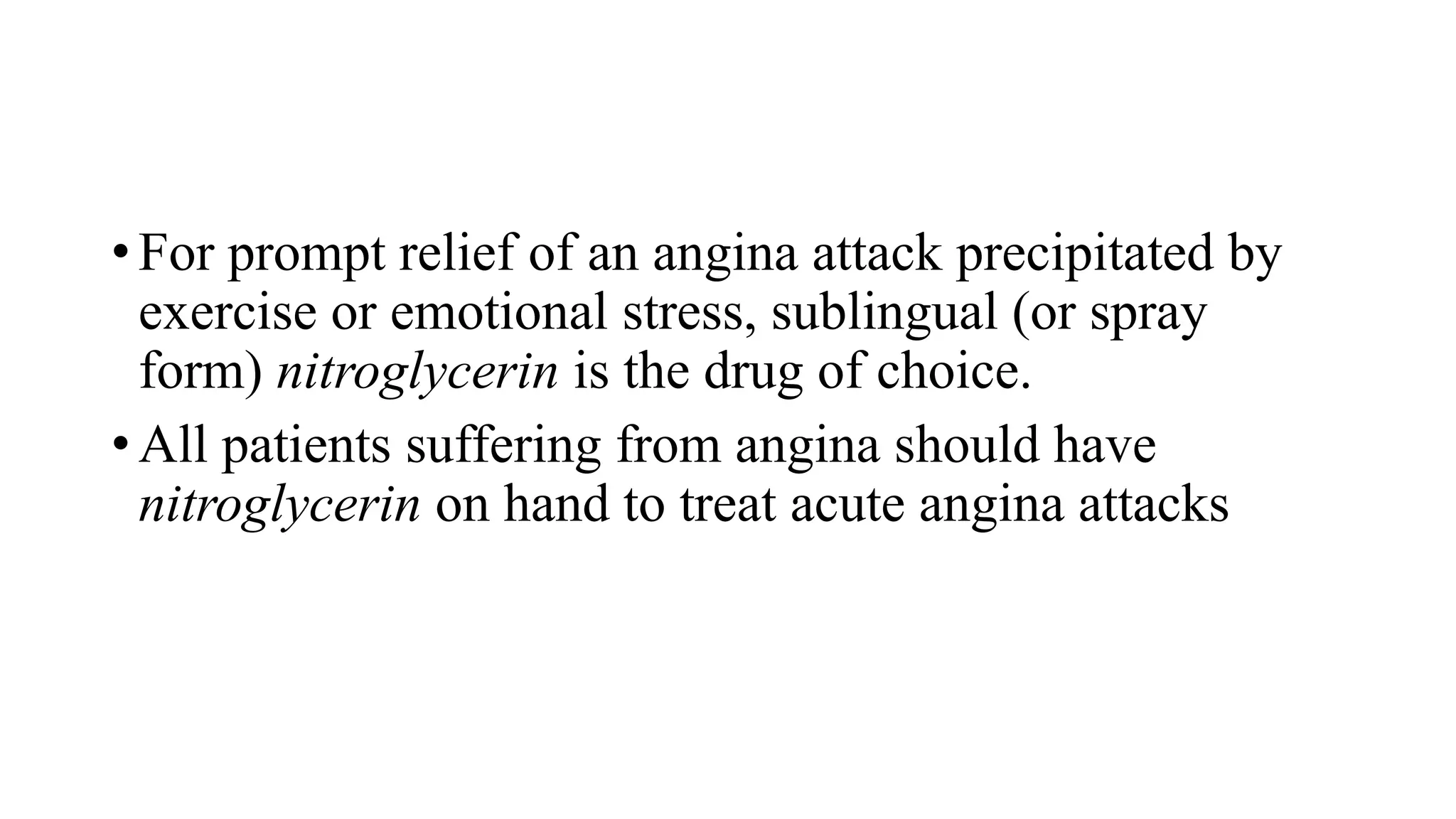 Angina and its treatment.pptx | Heart and Cardiovascular Diseases ...