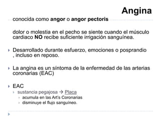 Angina de pecho | PPTX