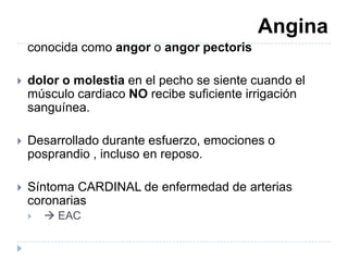 Angina de pecho | PPTX
