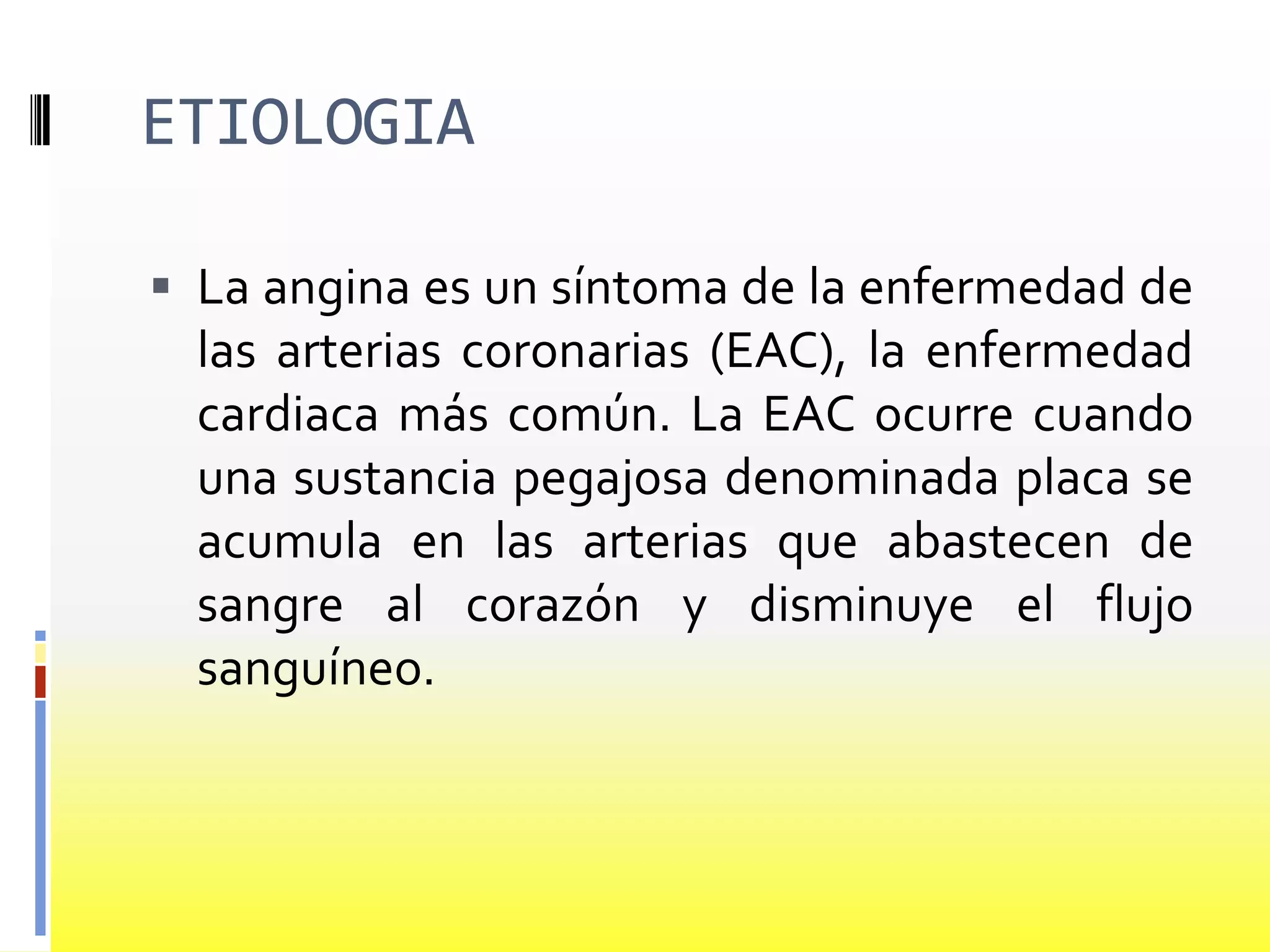 Angina de pecho | PPTX