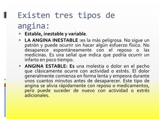 Angina de pecho | PPTX