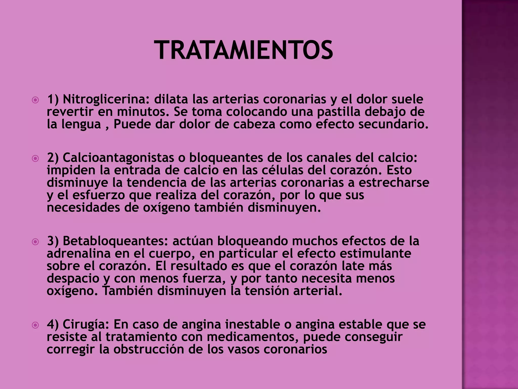 Angina de pecho | PPTX