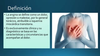 Angina de pecho | PPTX