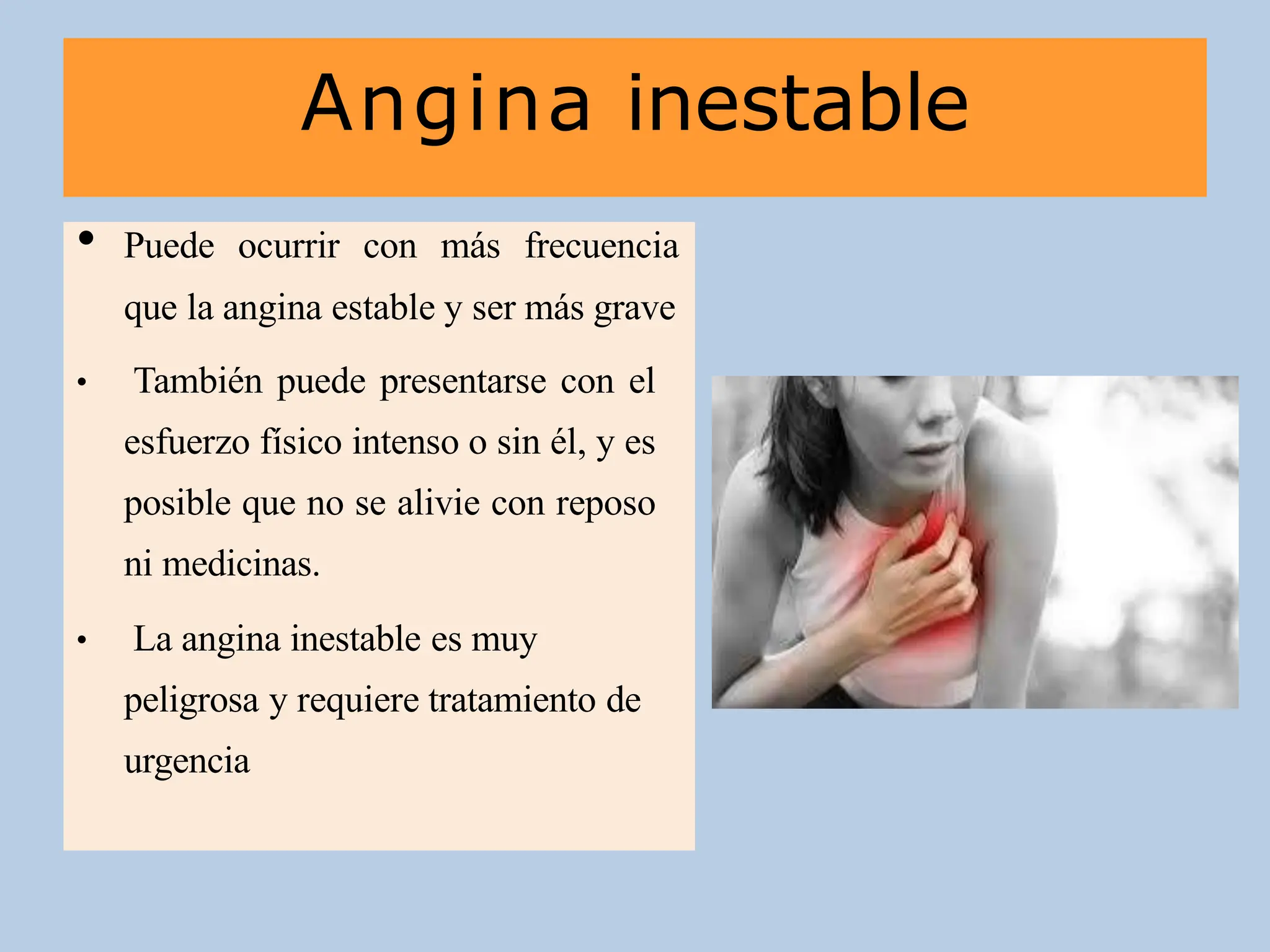 sintomatologia de angina de pecho en fisioterapia | PPT