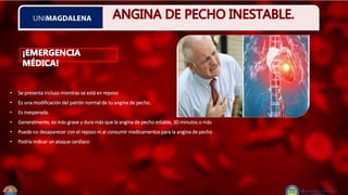 Angina de pecho e infarto de miocardio. Manejo odontológico | PPTX