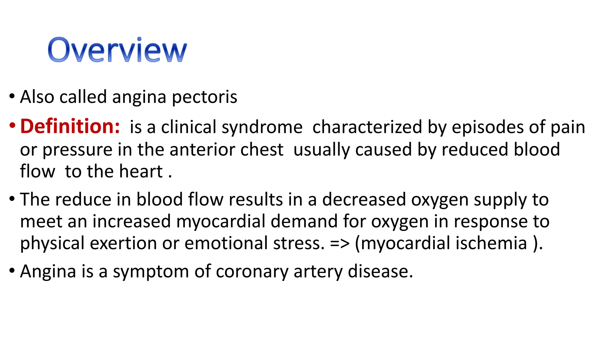 angina M & A. Medical surgical nursing . | PPTX