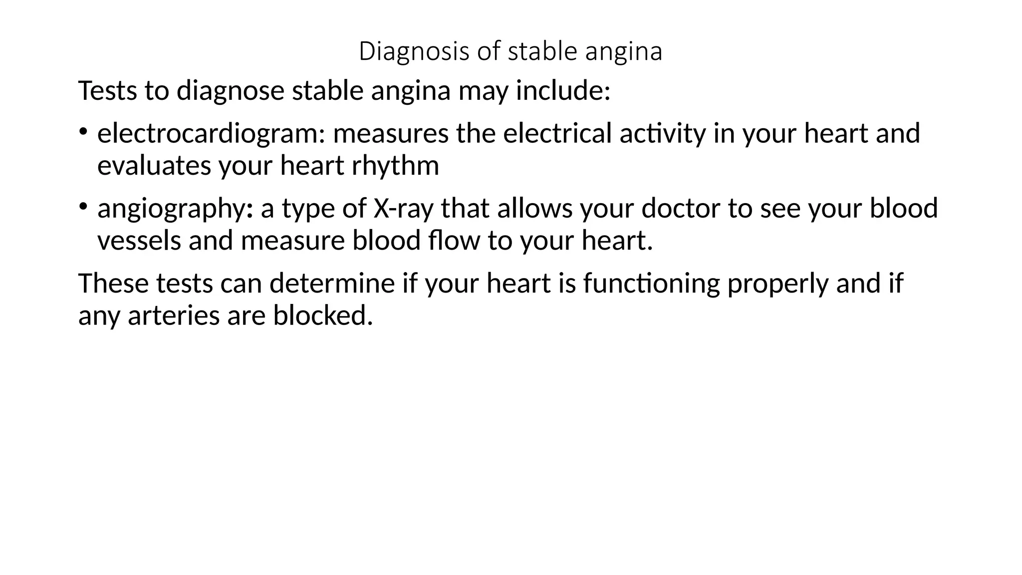 Angina main and its pharmacotherapy, mechanism of action. | PPT