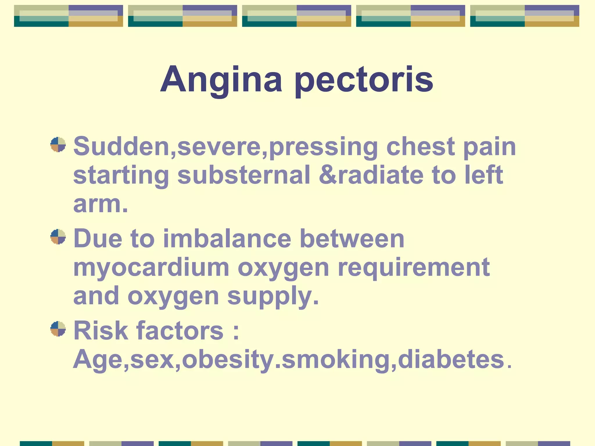 Angina pectoris | PPT