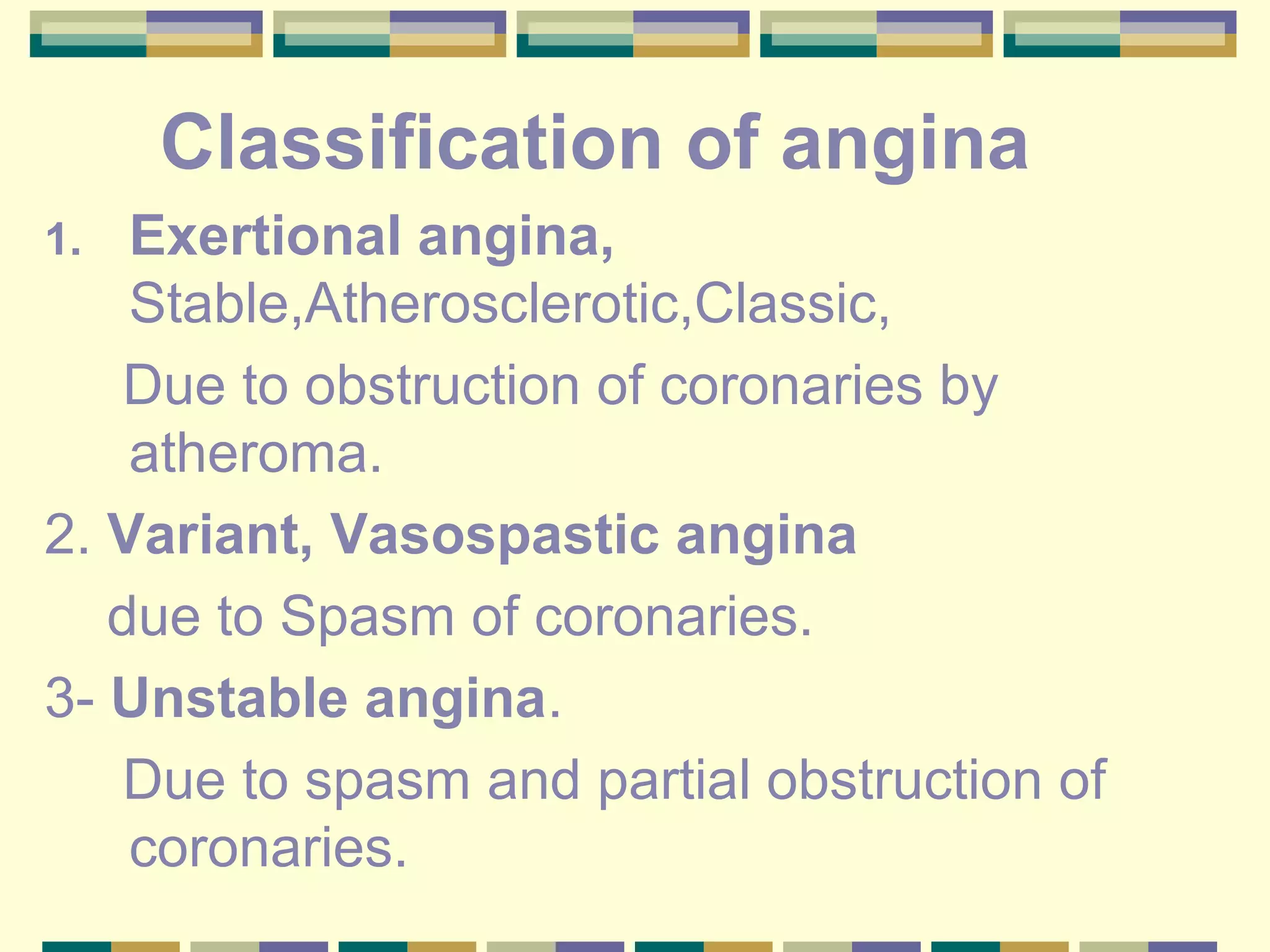 Angina pectoris | PPT