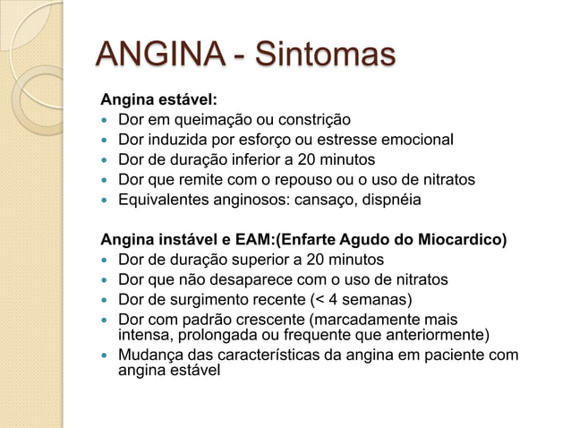 Angina pectoris | PPT