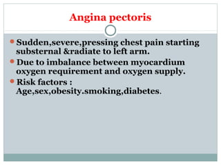 Angina pectoris | PPT | Heart and Cardiovascular Diseases | Diseases ...