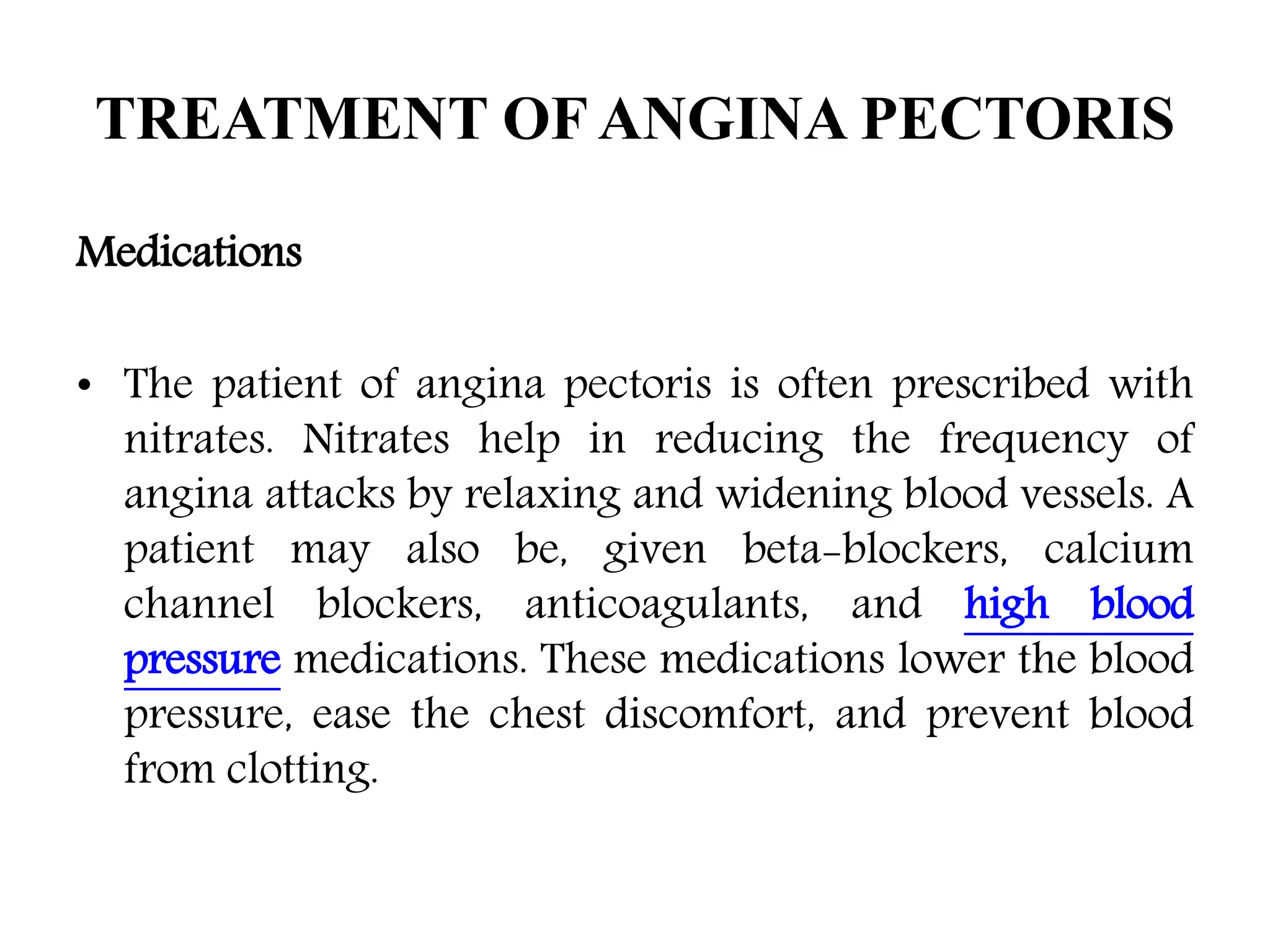 Angina pectoris : causes, symptoms, diagnosis and treatment | PPTX