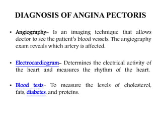 Angina pectoris : causes, symptoms, diagnosis and treatment | PPTX