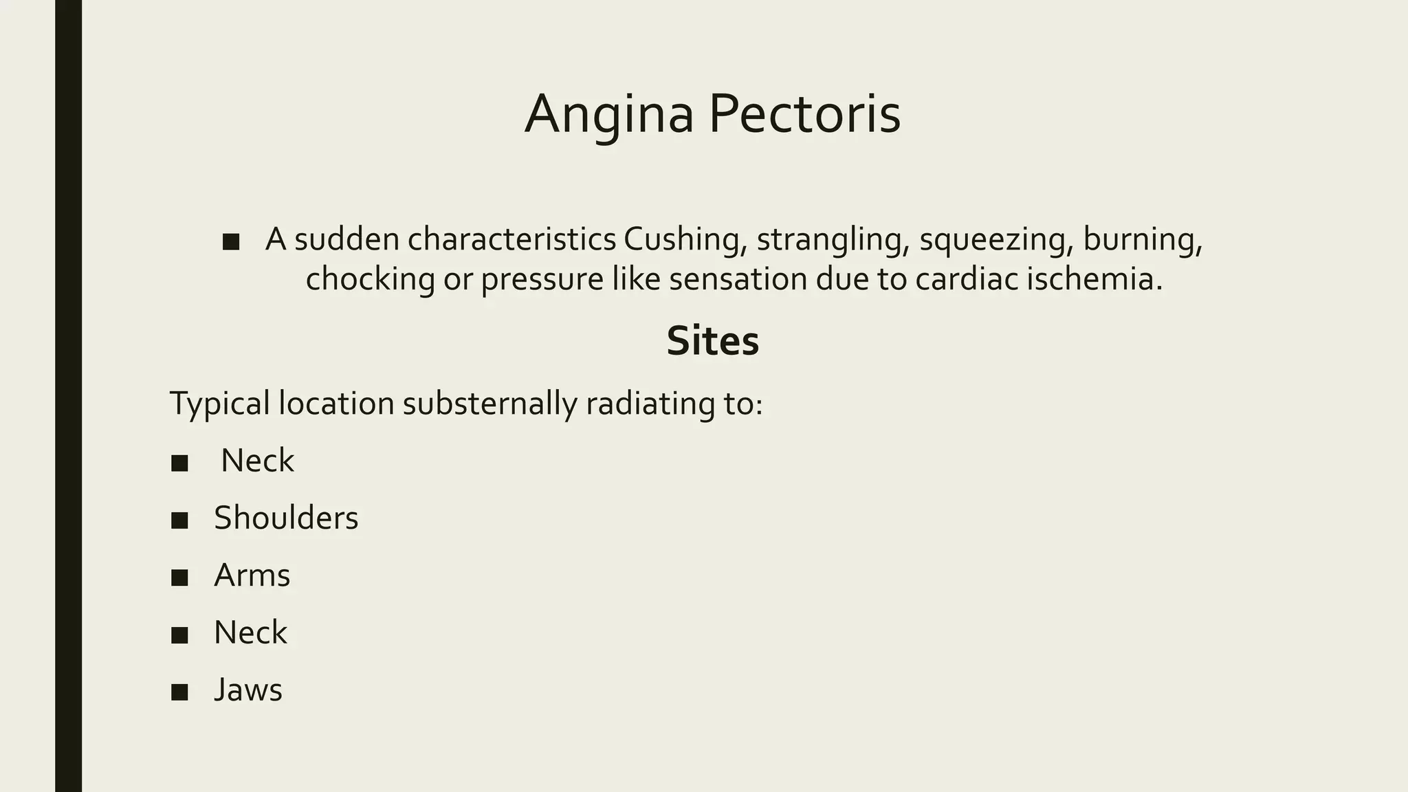 Angina pectoris | PPTX