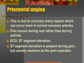 Angina pectoris | PPT