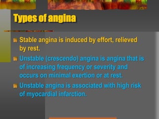 Angina pectoris | PPT