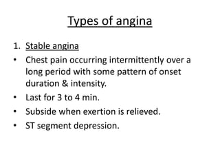 Angina pectoris | PPT