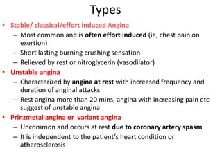 Angina pectoris | PPTX