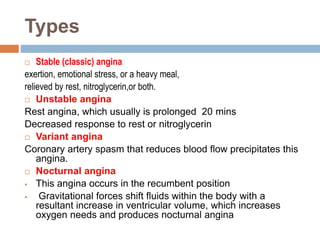 Angina pectoris | PPTX