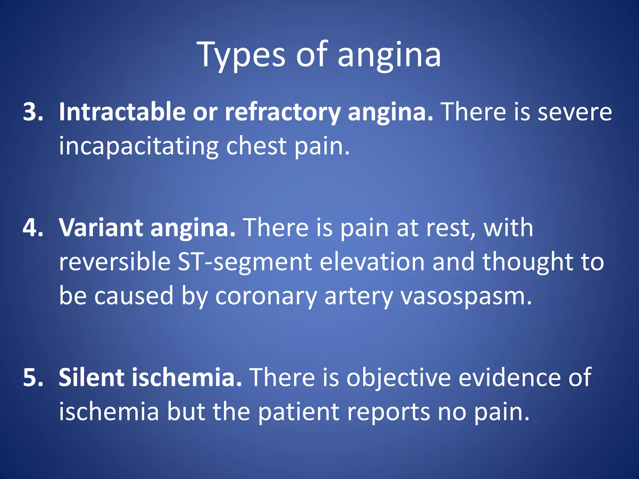 Angina pectoris presentation | PPTX